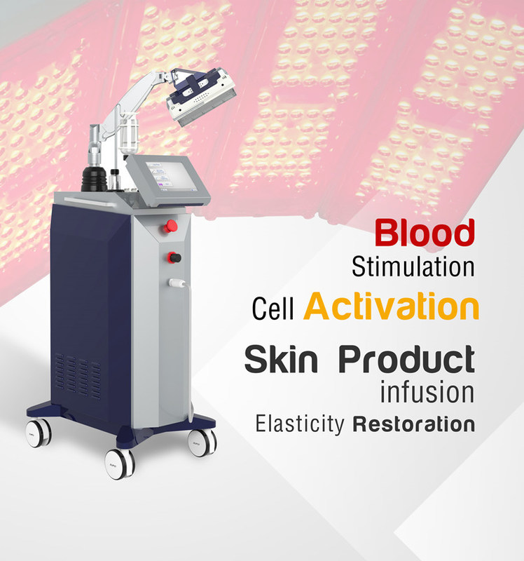 Wrinkels Removing Pdt Skin Care Machine , 5 Colors Red Blue Yellow ...