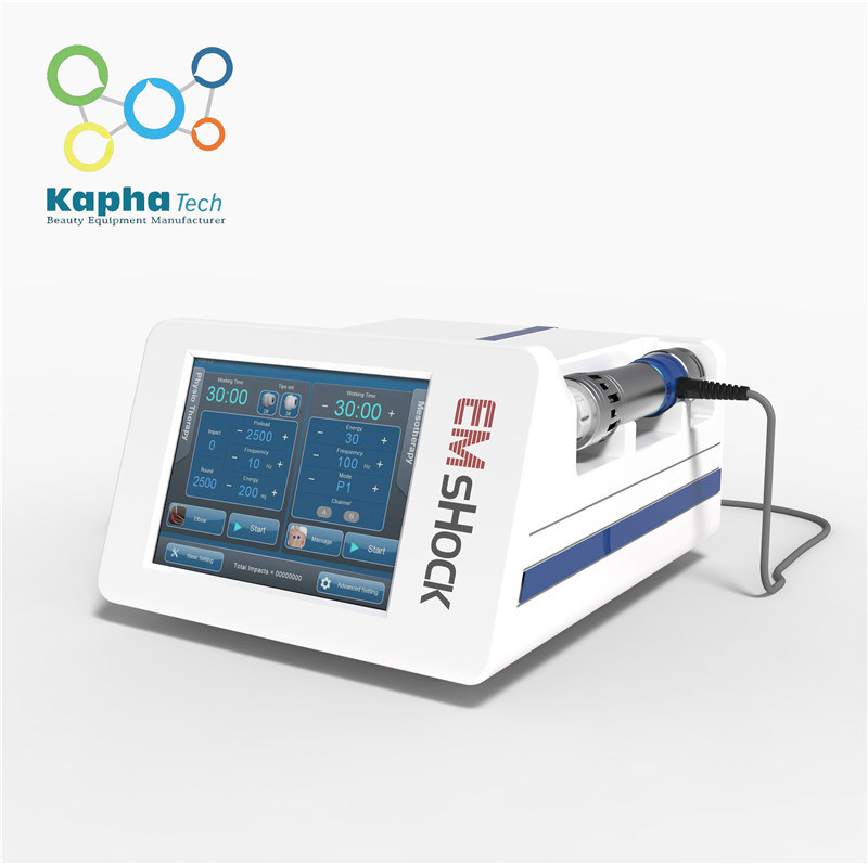 White Blue ESWT Radial Shockwave Therapy Machine For Physiotherapy ...