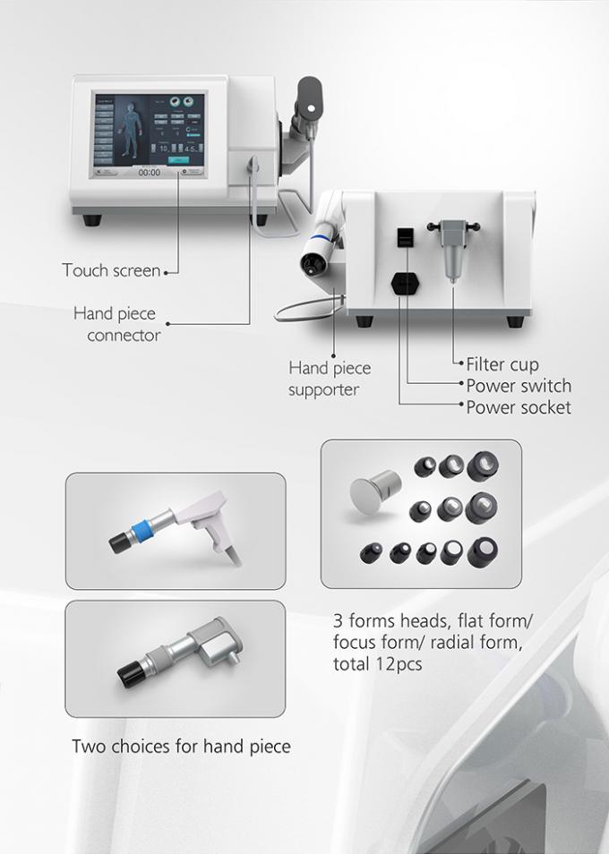 Pneumatic ESWT Shockwave Therpay Machine for Low back pain ED treatment