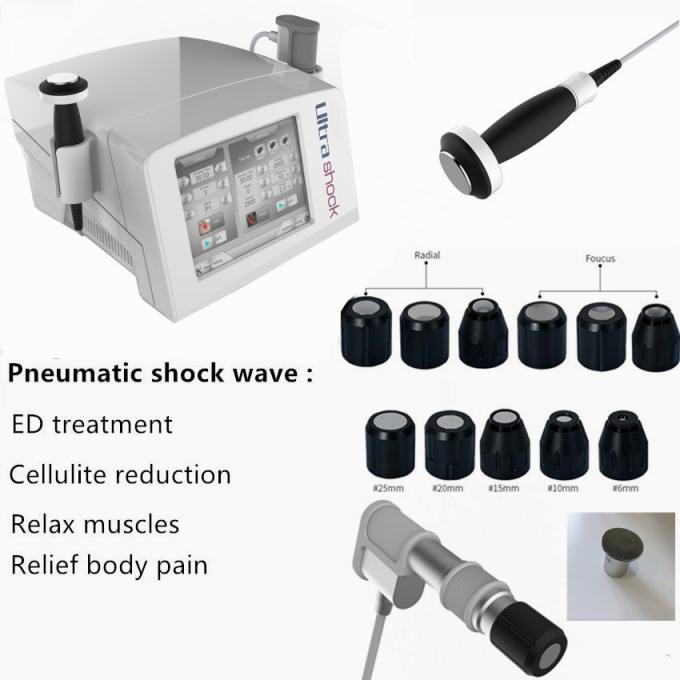 Ultrasoud Physiotherapy Pneumatic Shock Wave Machine For Shoulder Pain ...