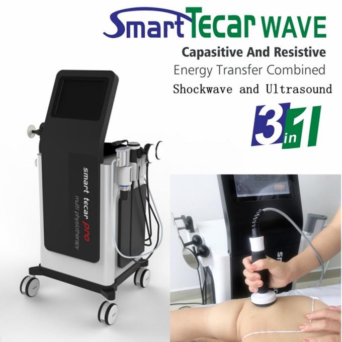 Diathermy Tecar Shockwave Therapy Device With Resistive Handle